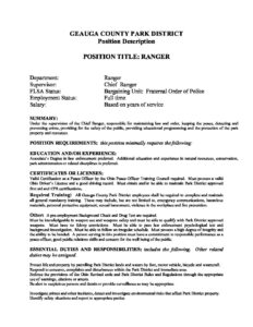 careers-parkranger-jobdescription | Geauga Park District